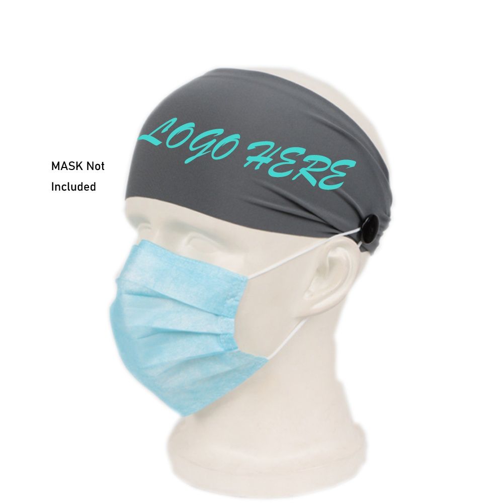 Mask Buddy Elastic Head Band with Buttons