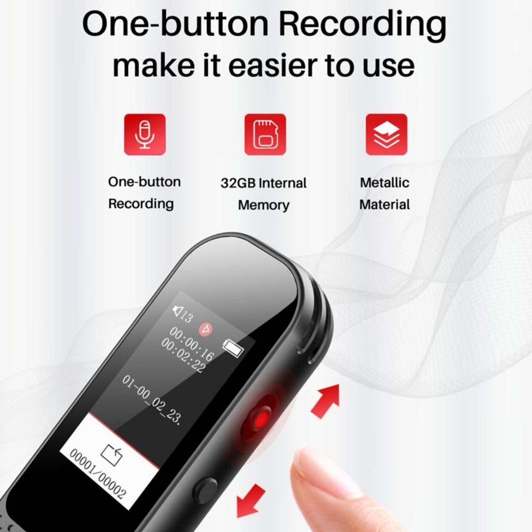 Portable Lightweight Digital Voice Recorder